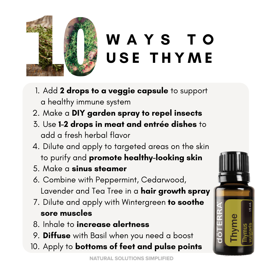Thyme oil uses store