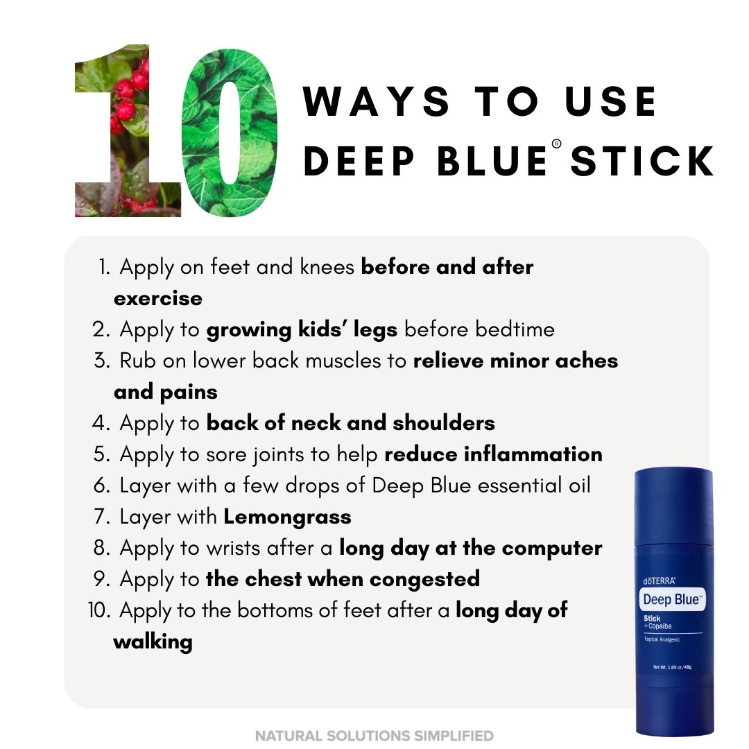 dōTERRA Deep Blue Stick® – Essential Oil Shop UK